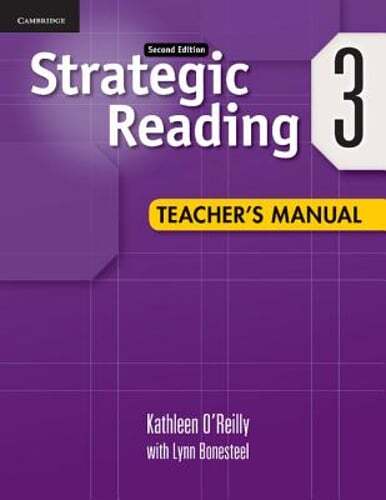 Strategic Reading Level 3 Teacher's Manual by Kathleen O'Reilly: New ...