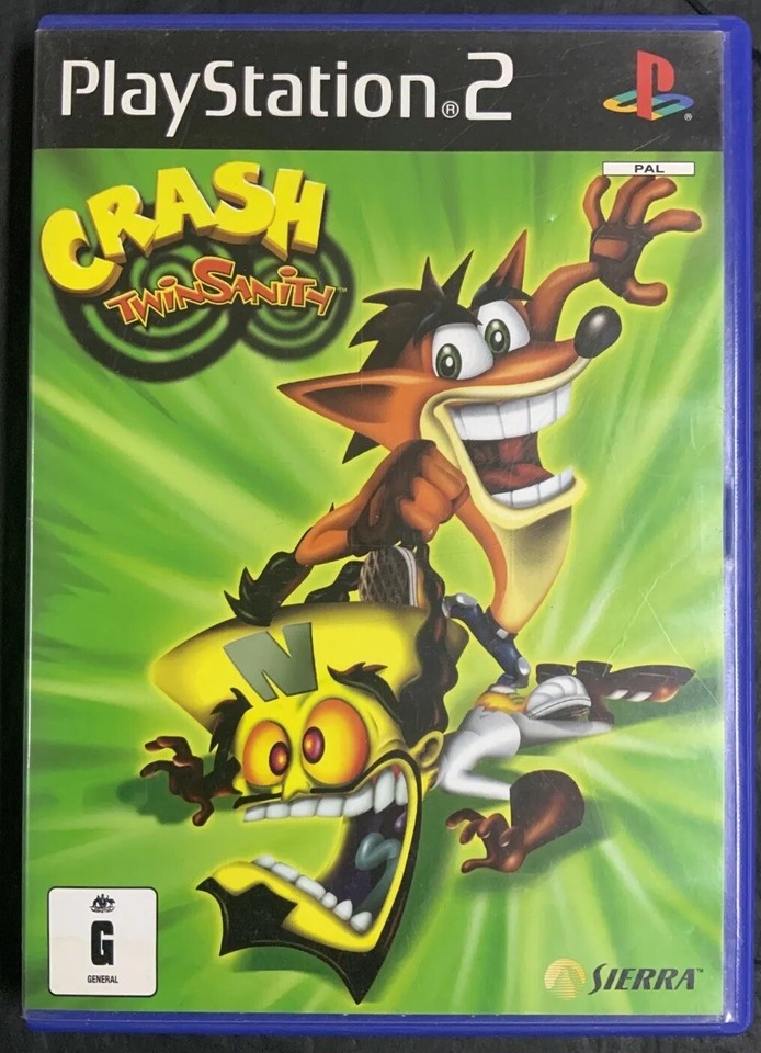 Crash Twin Sanity Sony PlayStation 2 PS2 Game PAL Crash Bandicoot ...