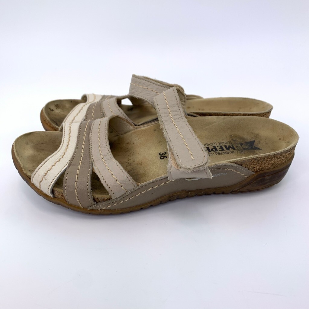 Mephisto Air Relax Womens Comfort Sandals Beige Cork … - Gem