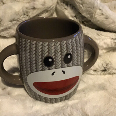 Sock Monkey Mug Coffee Tea Cup Hot Chocolate Galerie Double Handled ...