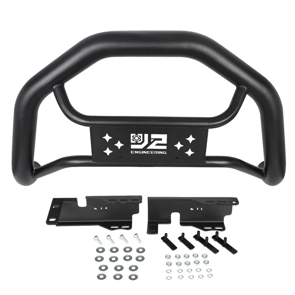 J2 Fit 07-20 Silverado Sierra Front Bumper Tubular Push Bull Bar Grille ...