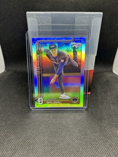 2025 Topps Series 1 Tarik Skubal Silver Foil Refractor #71 Detroit ...