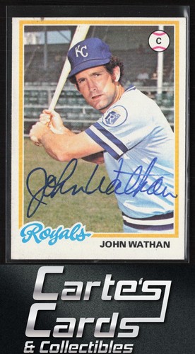 John Wathan 1978 Topps #343 Kansas City Royals TTM/IP Signed Auto | eBay