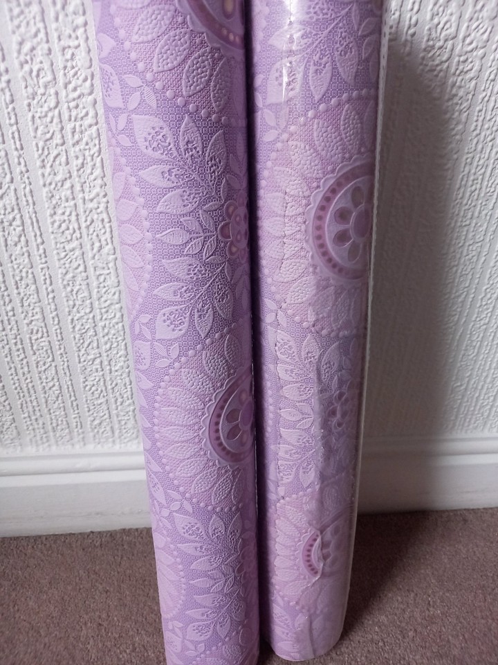 X2 1960s Vintage GRAHAM & BROWN Wallpaper Rolls retro MCM Geometric 70s ...