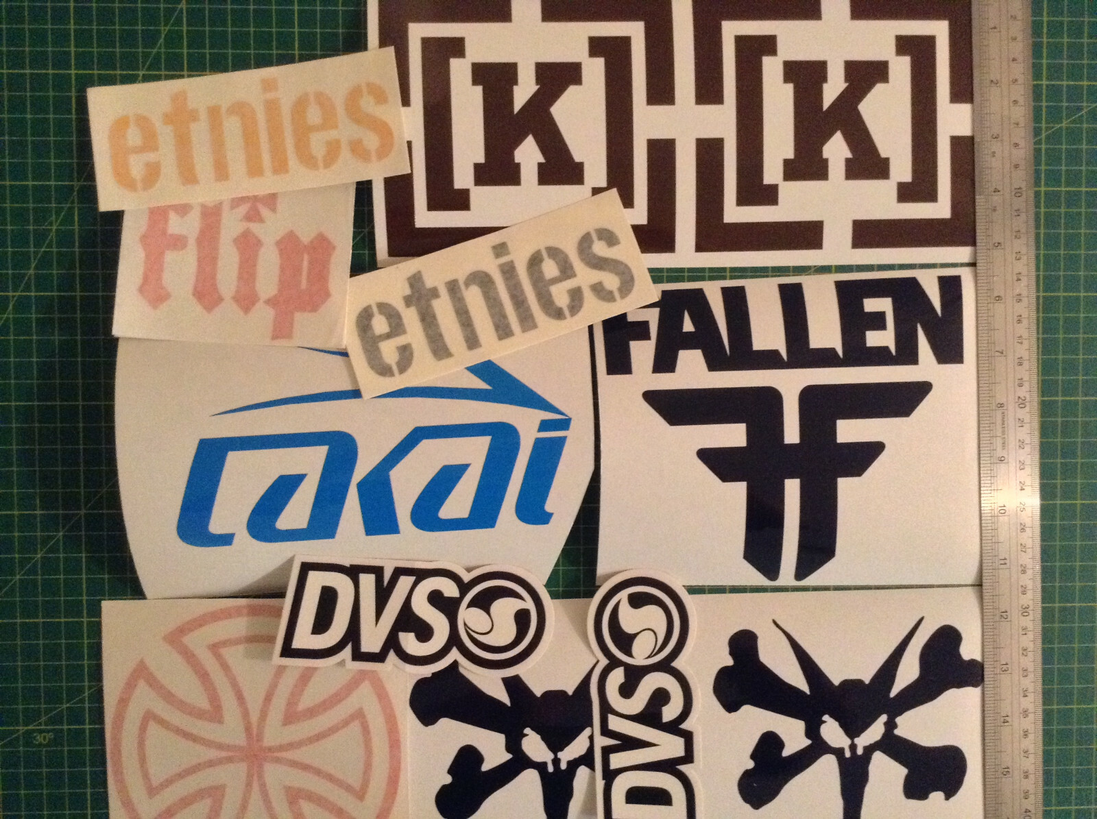 Skateboard Sticker Pack 20 decal stickers Element Zero Krew DC Fallen ...