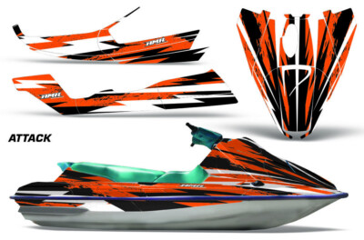 Kit Grafico Adesivo Per Sea-Doo Bombardier GTS 1992-1997 ATTACK ORG | eBay