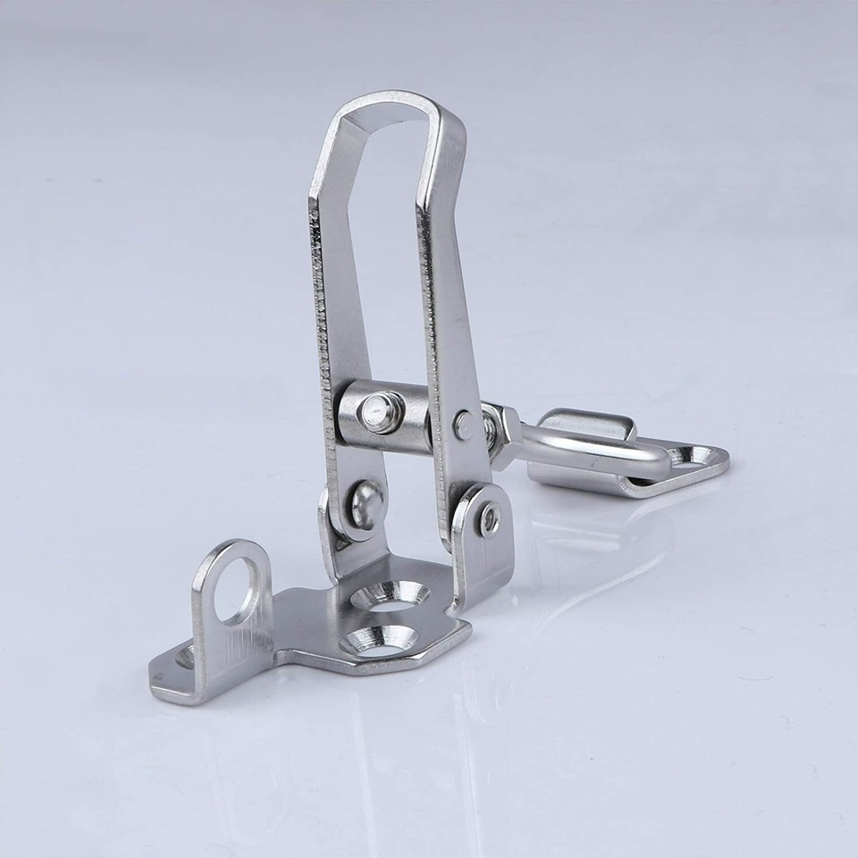 2X Stainless Steel Toggle Latch Clamp Adjustable Self-locking Buckle ...