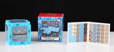 New 2025 McDonalds Happy Meal Minecraft - Blue Diamond Block & Steve | eBay