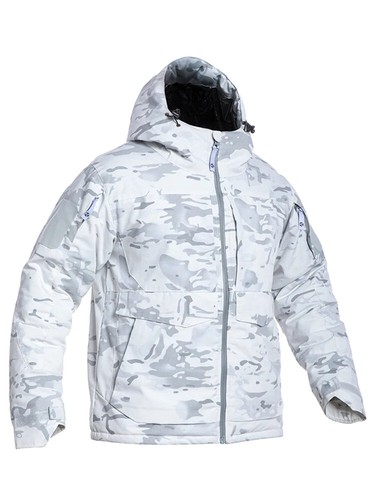 Outdoor Skiwear Clothing Winter Cotton Snow White Camouflage Jacket ...
