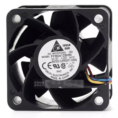 Delta FFB0412SHN 4028 DC12V 0.45A 4-Wire PWM Dual Ball Cooling Fan | eBay