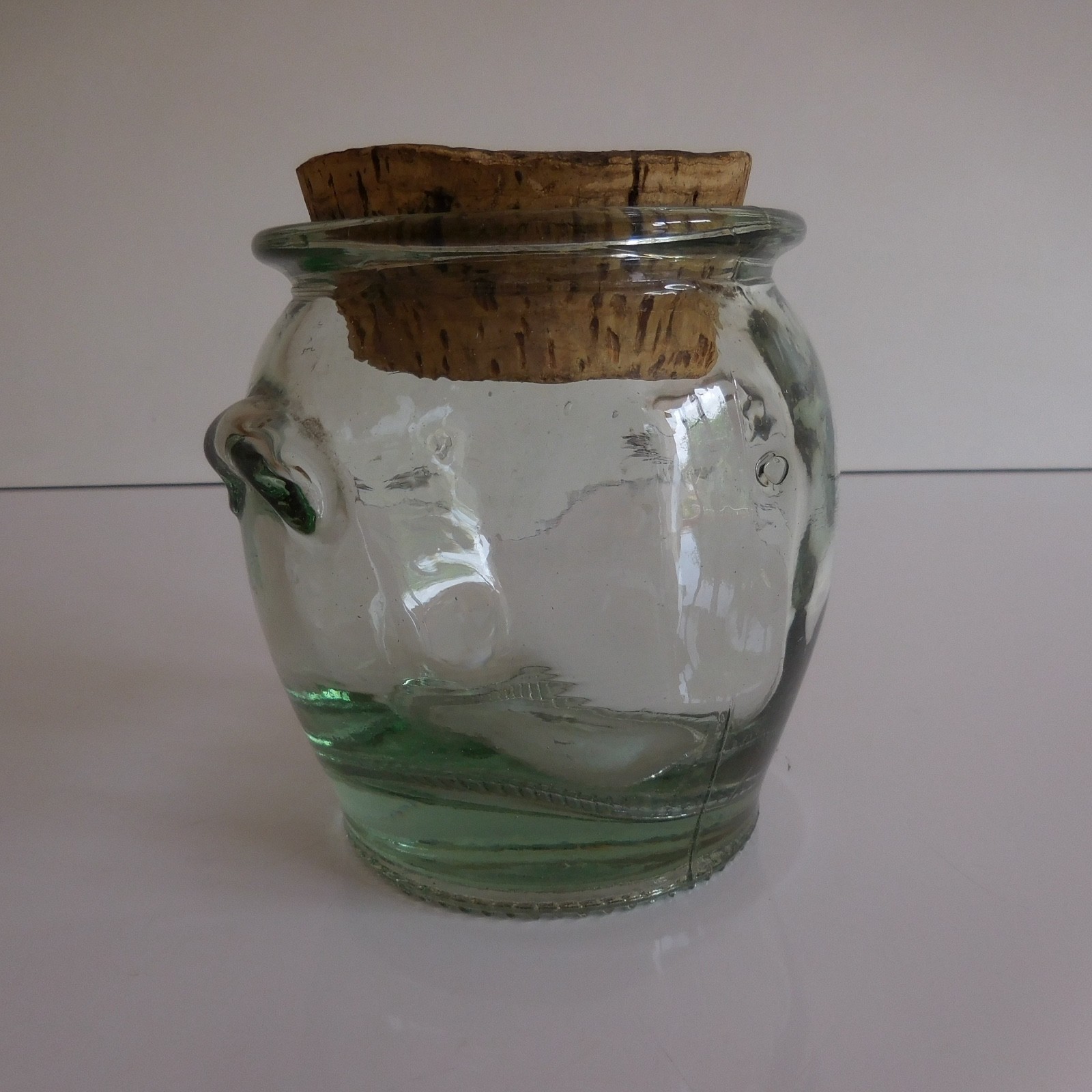 Handmade Cork Glass Design XXe Art Deco PN France Pickle Pot | eBay