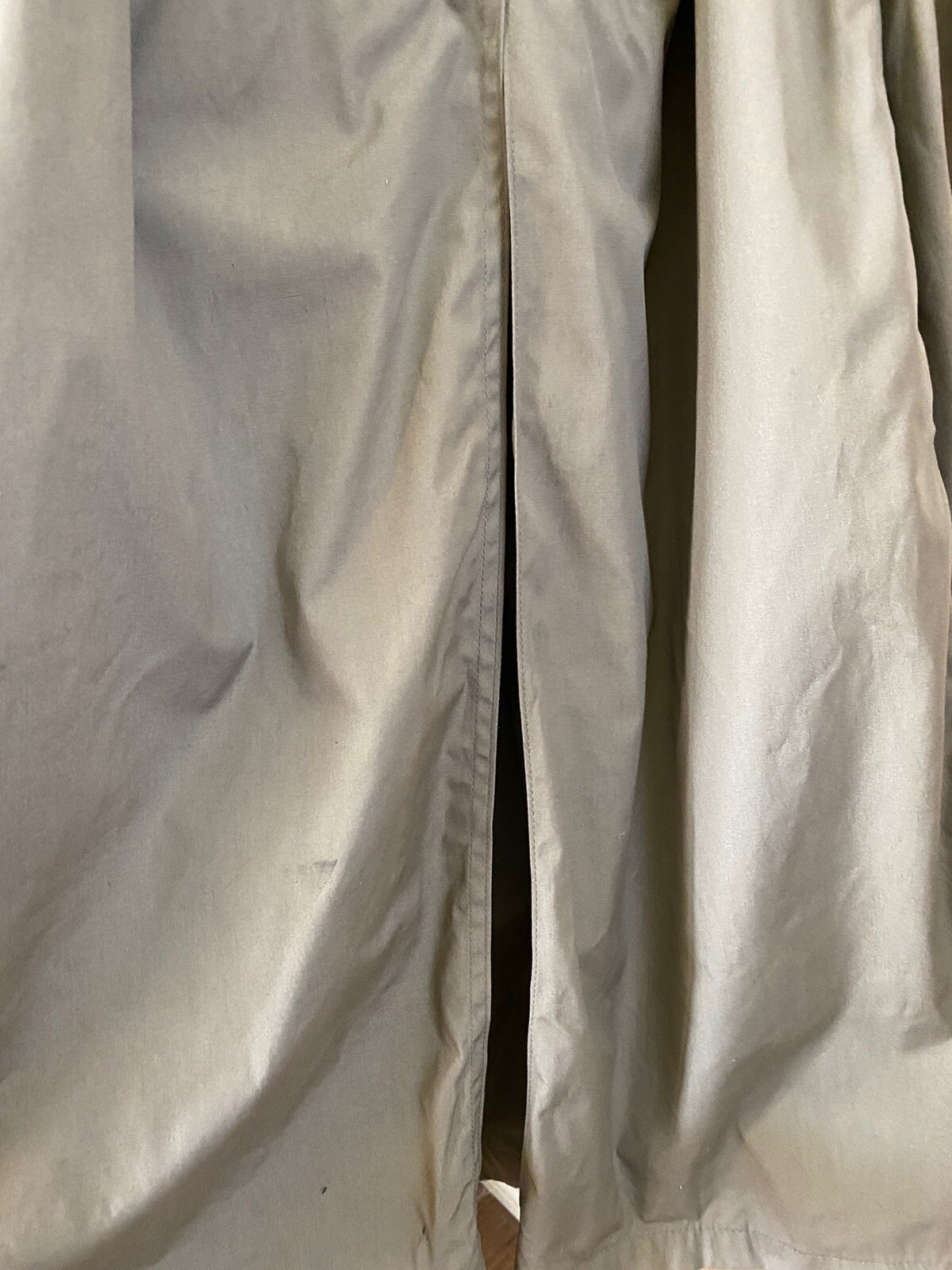 USMC All Weather Coat Long Trench Military Issue Mens 42L Large Green ...