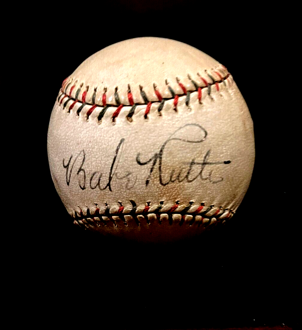 Early 1930's Babe Ruth Bold Single Signed Baseball Autograph PSA/DNA ...