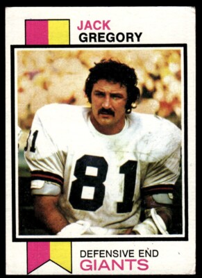 1973 TOPPS JACK GREGORY 2 RC NEW YORK GIANTS #490 | eBay