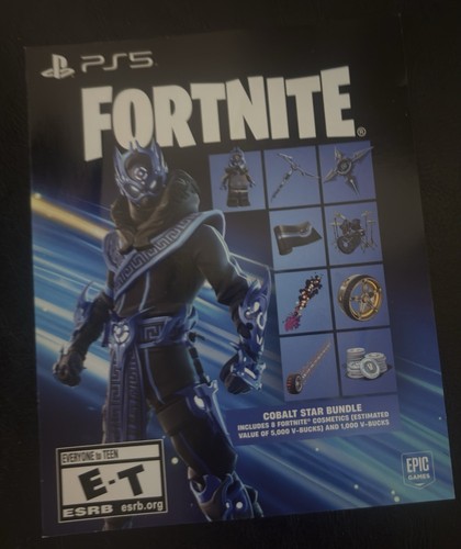 FORTNITE PS5 Cobalt Star Bundle (Cosmetics + 1000 V-Bucks) | eBay