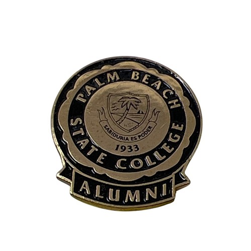 Palm Beach State College Alumni Lapel Pin on Original Promo Card | eBay