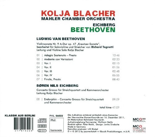 Kreutzer Sonata ( Orchestral Version ) by Kolja Blacher [Audio CD] NEUF 4250317416223 | eBay