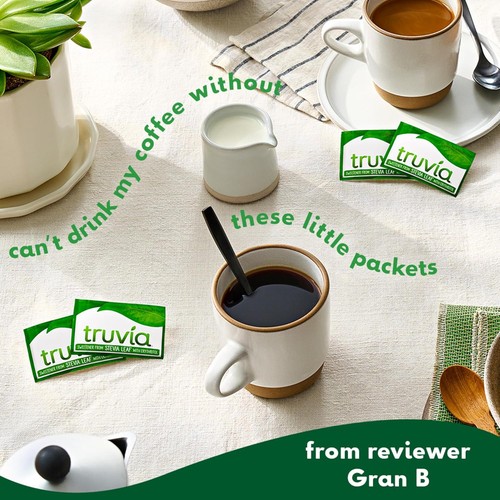 Truvia Original Stevia Sweetener 500 Packets Zero Calorie Sugar ...