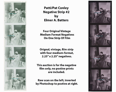 Patti / Pat Conley #2 4 Image Unknown Photog Vintage B & W Negative ...
