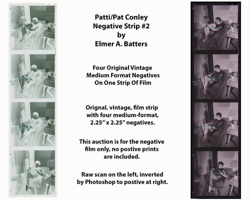 Patti / Pat Conley #2 4 Image Unknown Photog Vintage B & W Negative ...
