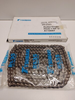 NEW OLD STOCK! TSUBAKI 10FT 320 LINKS ROLLER CHAIN RS35-1-RP-U | eBay