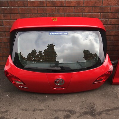 2009-2015 VAUXHALL ASTRA J MK6 TAILGATE BOOTLID BOOT IN RED COLOUR ...