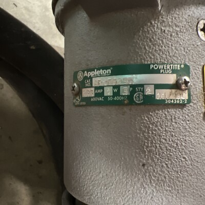 Appleton AP2003E 200-Amp Generator Plug 200A 600V 2W 3P Style #2 | eBay