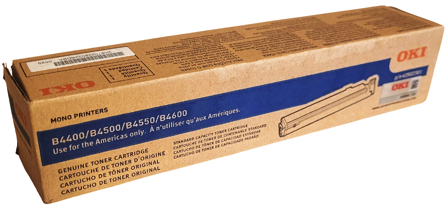 OKI 43502301 Black Toner Cartridge for B4400 B4500 B4550 B4600 | eBay