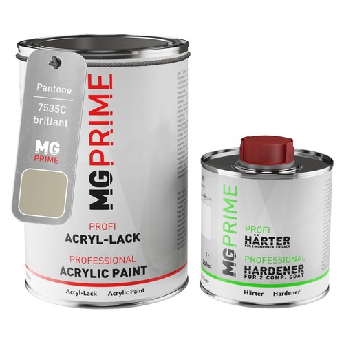 Pantone 7535C Gris Beige brillant peinture acrylique 1,5L durcisseur y ...