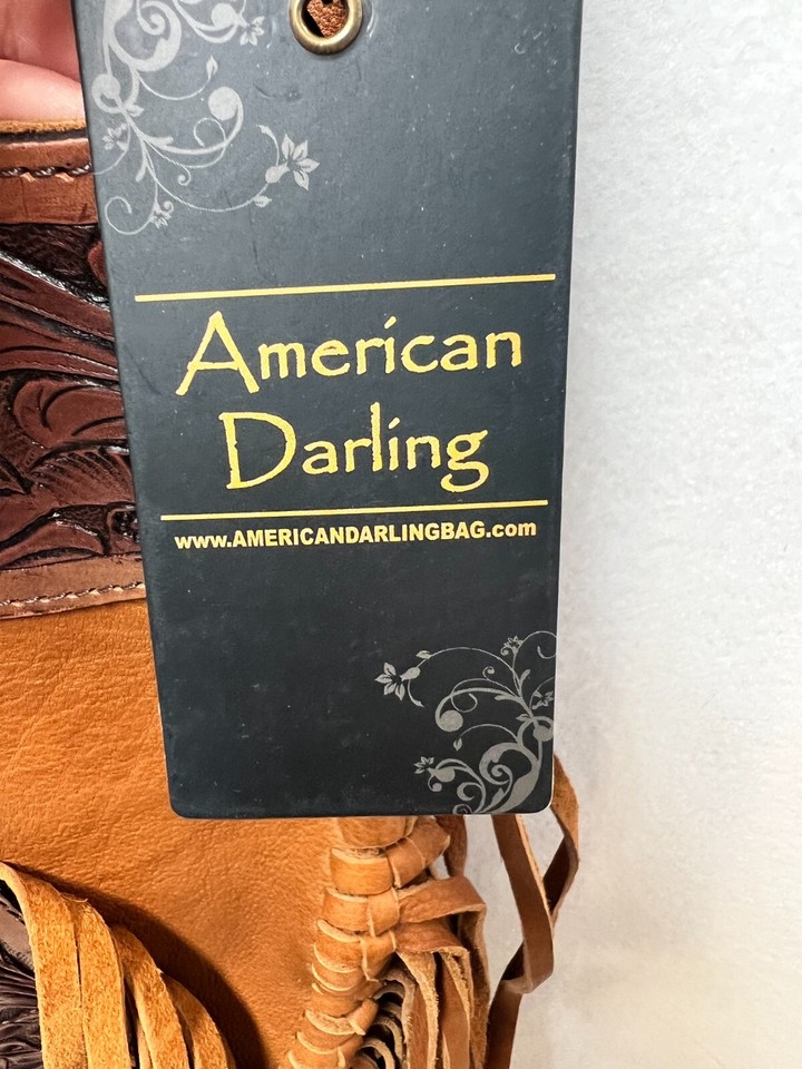 AMERICAN DARLING BAG Large Conceal Carry Tooled Leather Cross Body ...