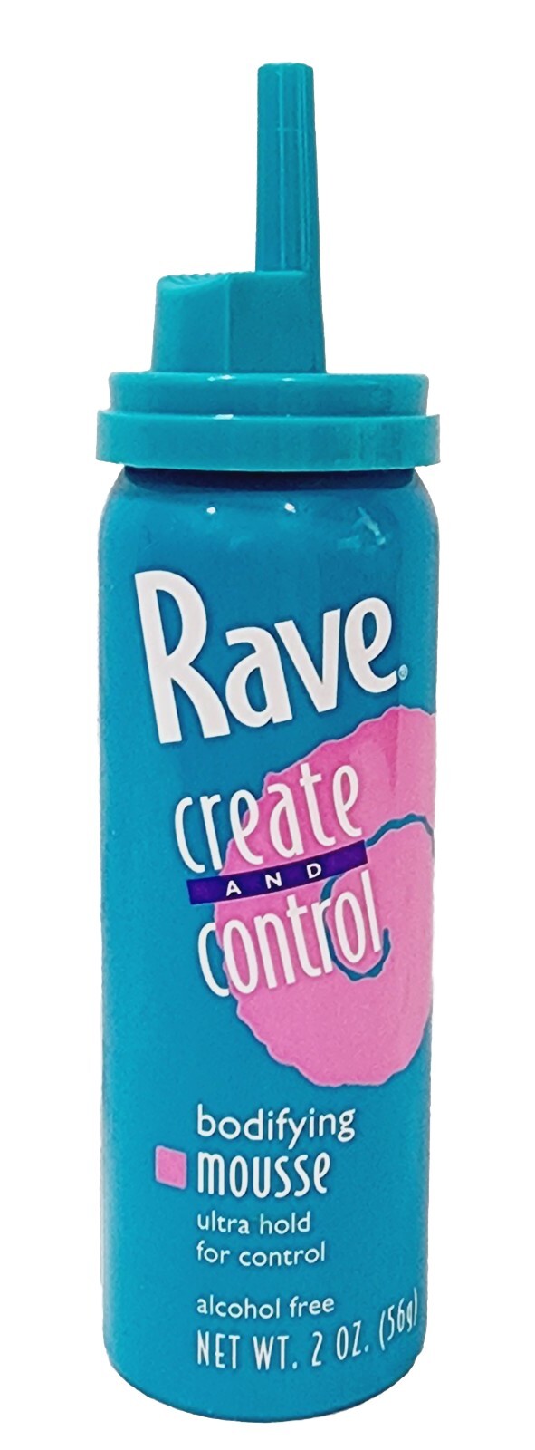 Rave Create Control MOUSSE Bodyfying Hair Ultra Hold Alcohol-Free 2 oz ...