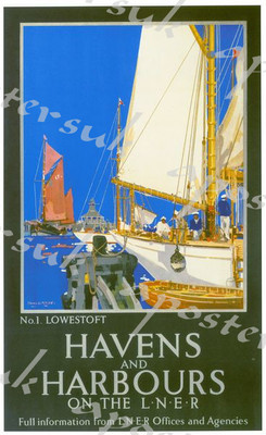 Vintage LNER Lowestoft Railway Poster A4/A3/A2/A1 Print | eBay UK