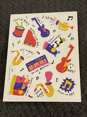 Sheet Of Stickers Retro Instruments Figure G6 | eBay