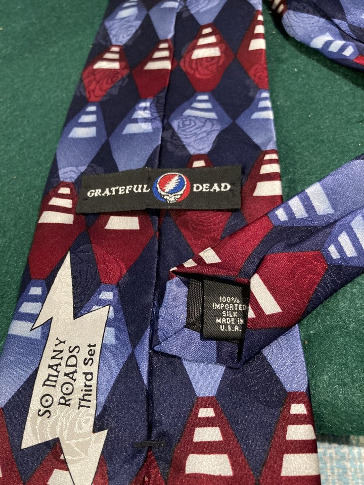 GRATEFUL DEAD So Many Roads Third Set Men's 100% Silk Tie ~ USA | eBay