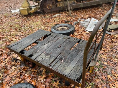 Vintage Industrial Railroad Cart | eBay
