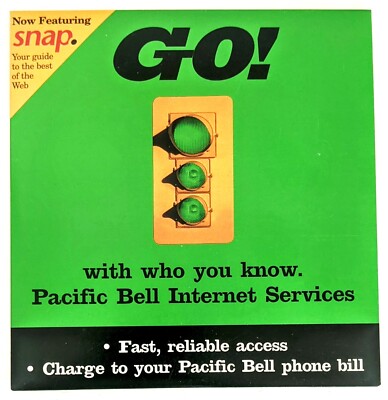 GREEN LIGHT Pacific Bell Internet Collector's/ Install Disc, Vintage ...