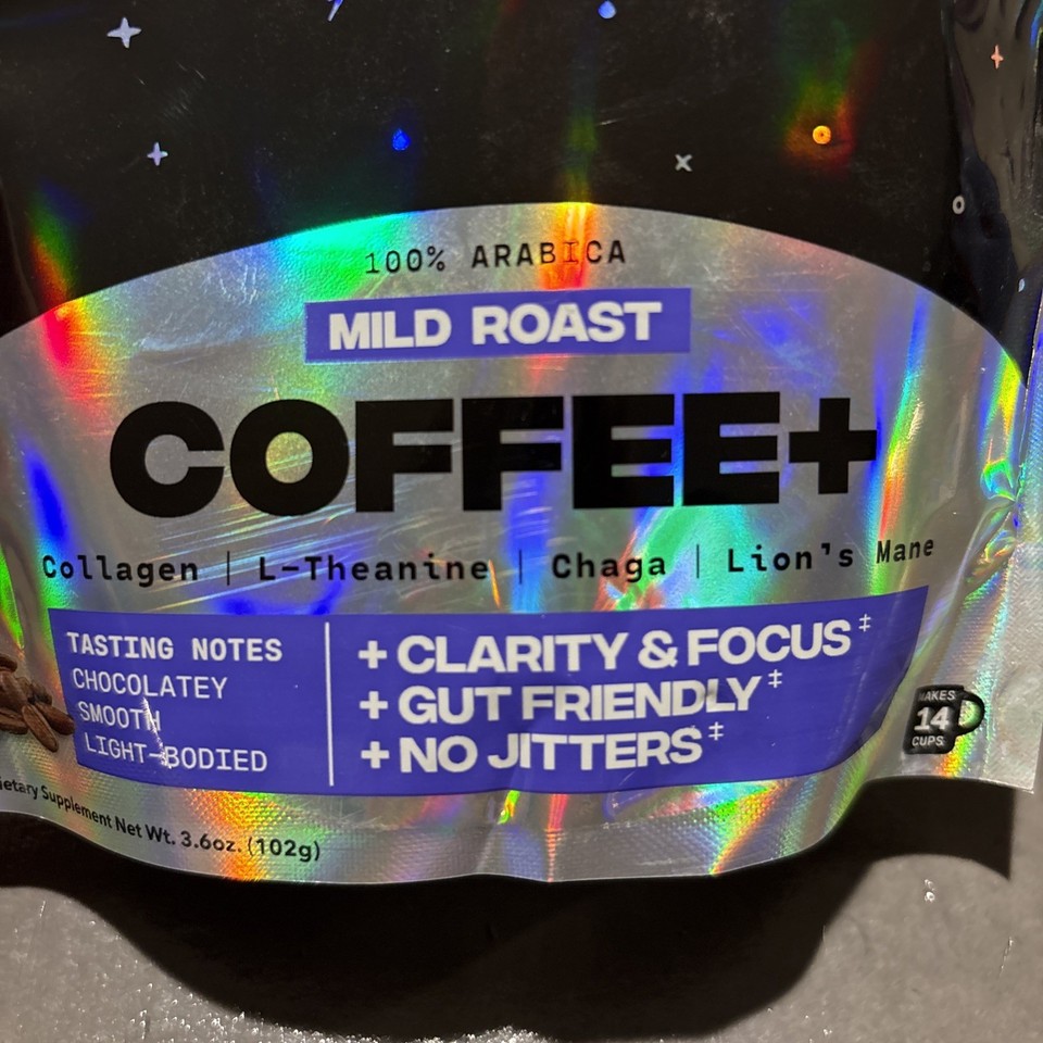 Everyday Dose, Mild Roast Coffee+ Collagen Chaga And More, 3.6 oz (07/ ...