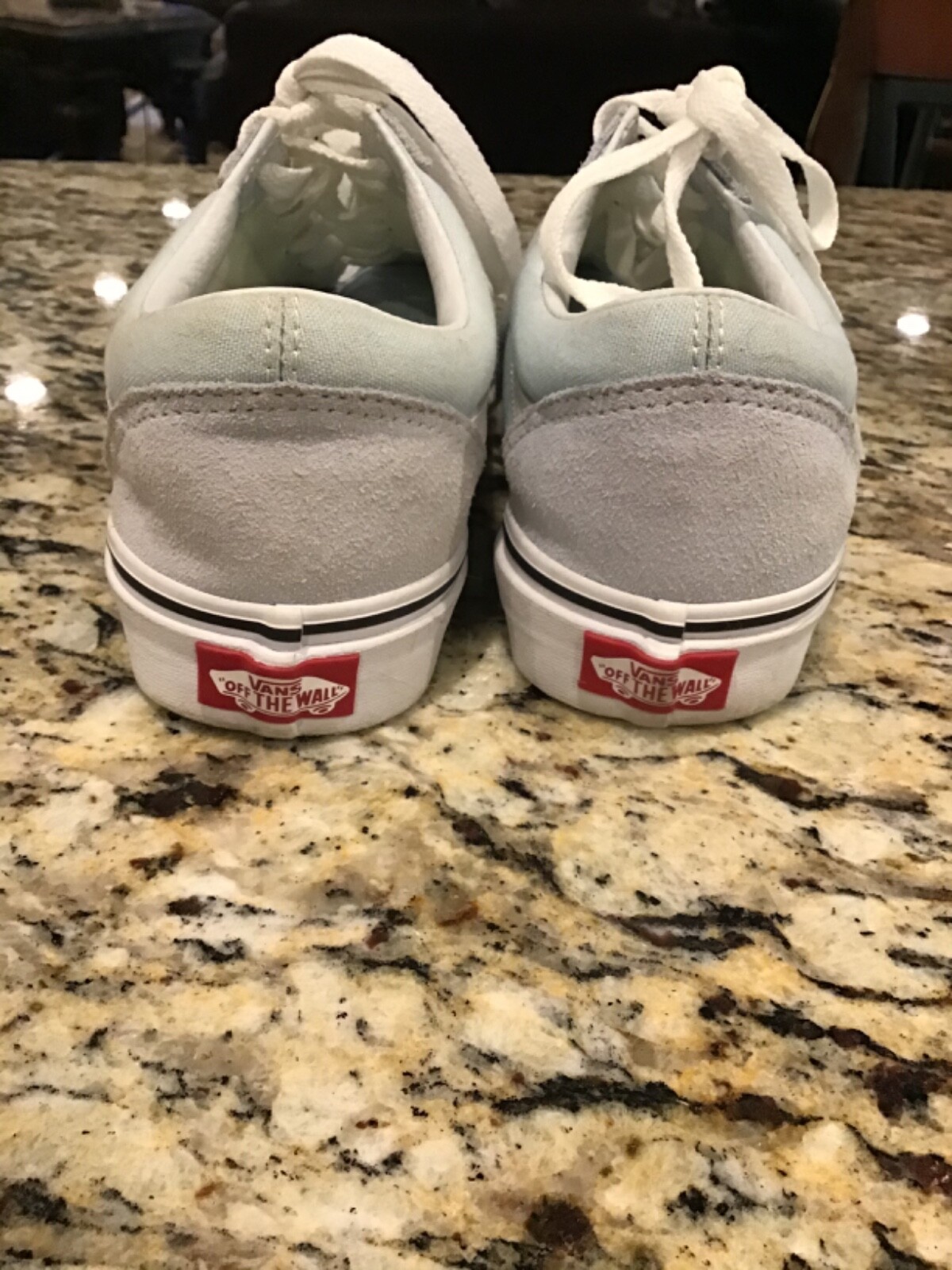 VANS Old Skool Suede Light Blue 500714 Women Low Skat… - Gem