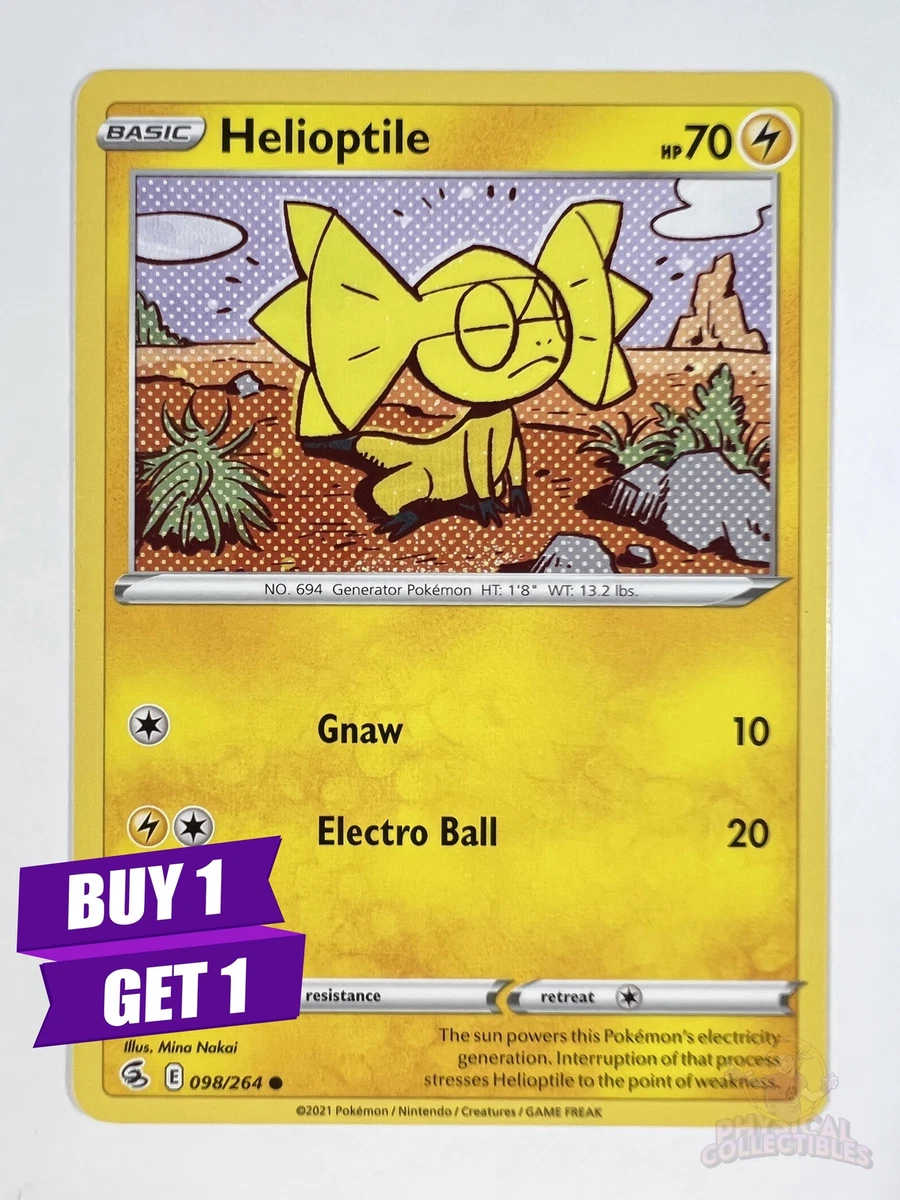 Pokemon Helioptile Card
