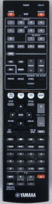 Original Genuine Yamaha Remote Control RAV331 WT92670 US - Tested ...