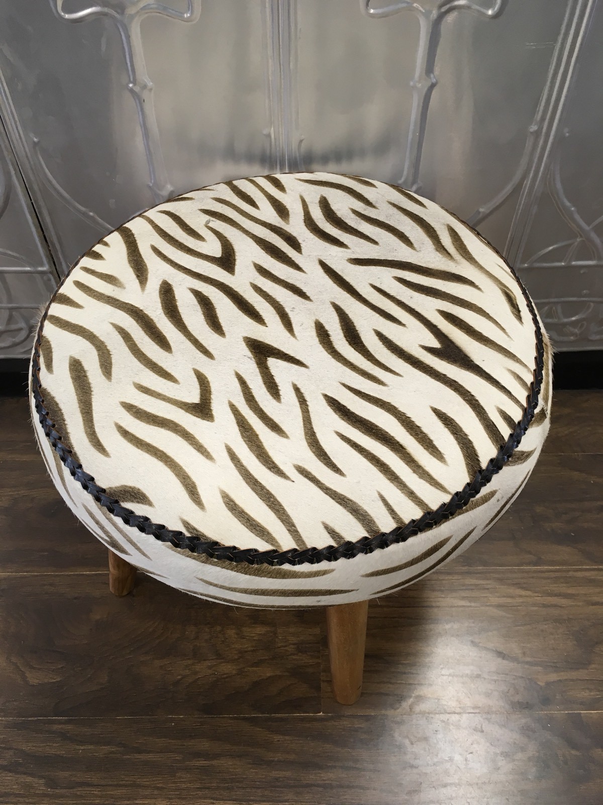 Printed Animal Skin Coffee Table or Ottoman or Stool | eBay