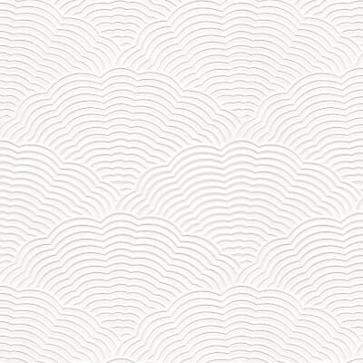 Paintable Art Deco Shell Belgravia Wallpaper 5807 Artex Embossed Blown ...