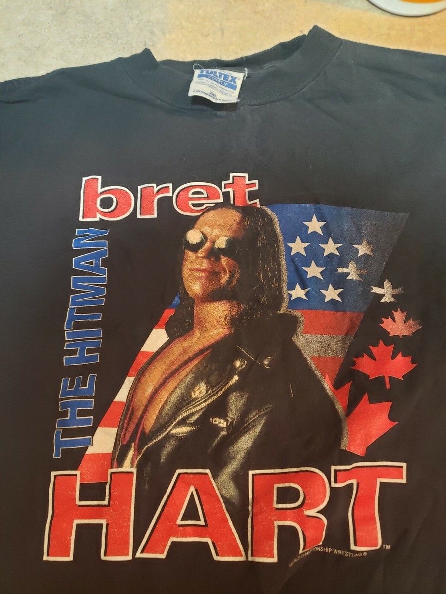 Wwe Bret Hart Shirt Bret Hart Hitman Black Muscle Tee Roots Of Fight