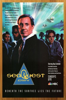1993 Seaquest TV Series Print Ad/Poster Roy Scheider Jonathan Brandis ...