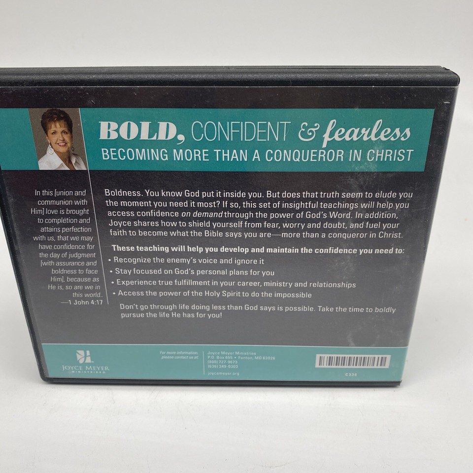 Bold, Confident And Fearless - Joyce Meyer - 4 CD Set - Inspirational ...