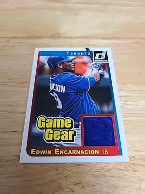 2014 Donruss Game Gear #44 Edwin Encarnacion Game Used Jersey Toronto $$$ | eBay