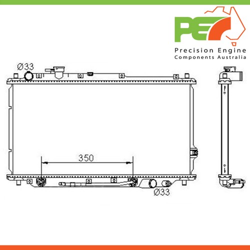 Brand New * PROTEX * Radiator For Kia Shuma 1.8ltr Part Number RADK256 ...
