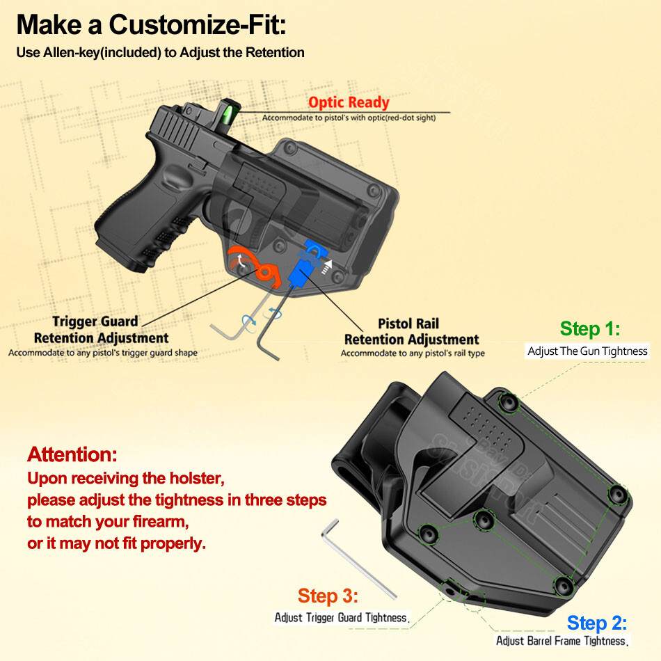 IPSC Holster For S&W M&P 9 M2.0 40C SD40 VE SD9 380 SHIELD EZ CSX M&P ...