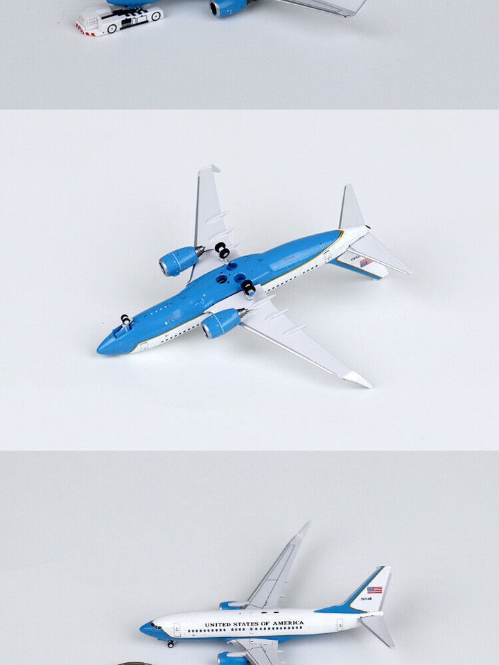 1:400 Panda UNITED STATES OF AMERICA Boeing C-40C BBJ Airplane Diecast ...