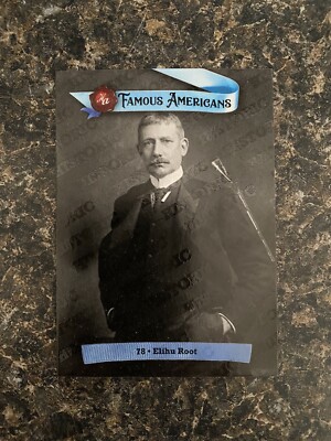 2021 Historic Autographs Famous Americans Elihu Root Card No 78 | eBay